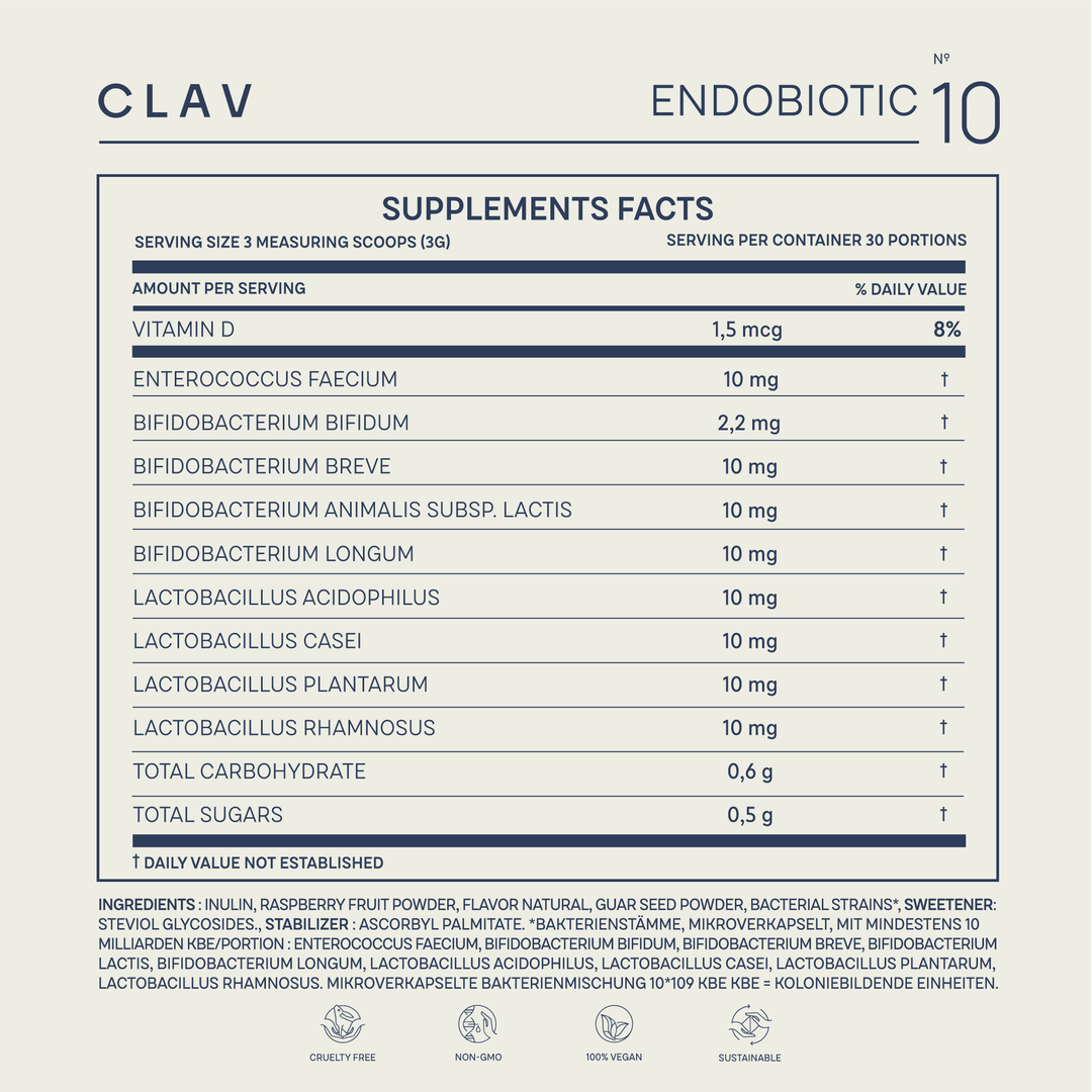Endo Biotic | Probiotic Bio Culture Complex | CLAV